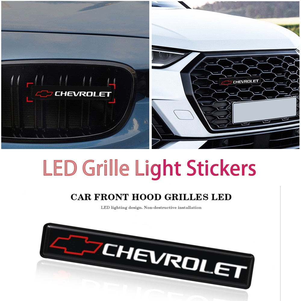 Chevrolet Car Logo Front Hood Grille Emblem Led Light for Spark ...