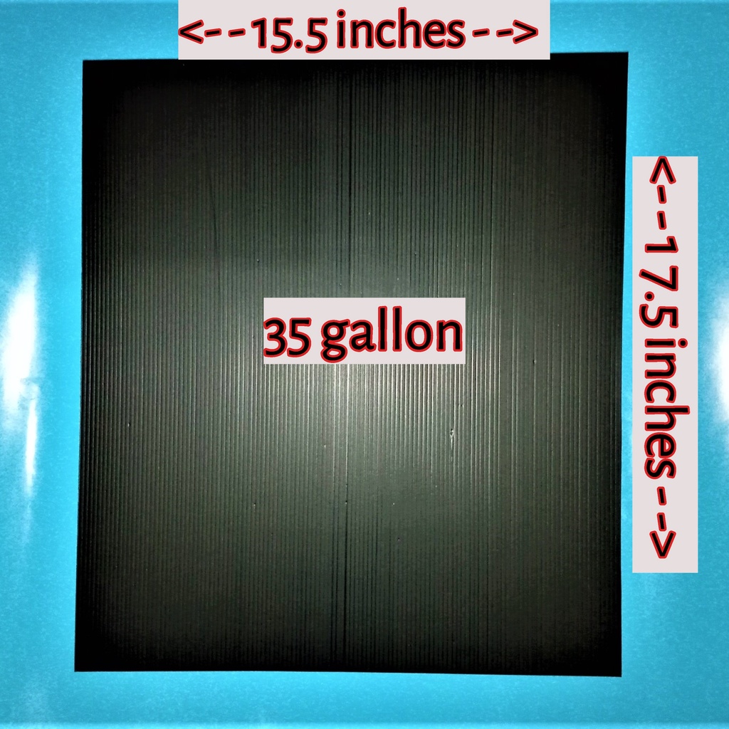 Aquarium Divider for 35 gallon, 50-75 gallon ( Corrugated Plastic Black ...