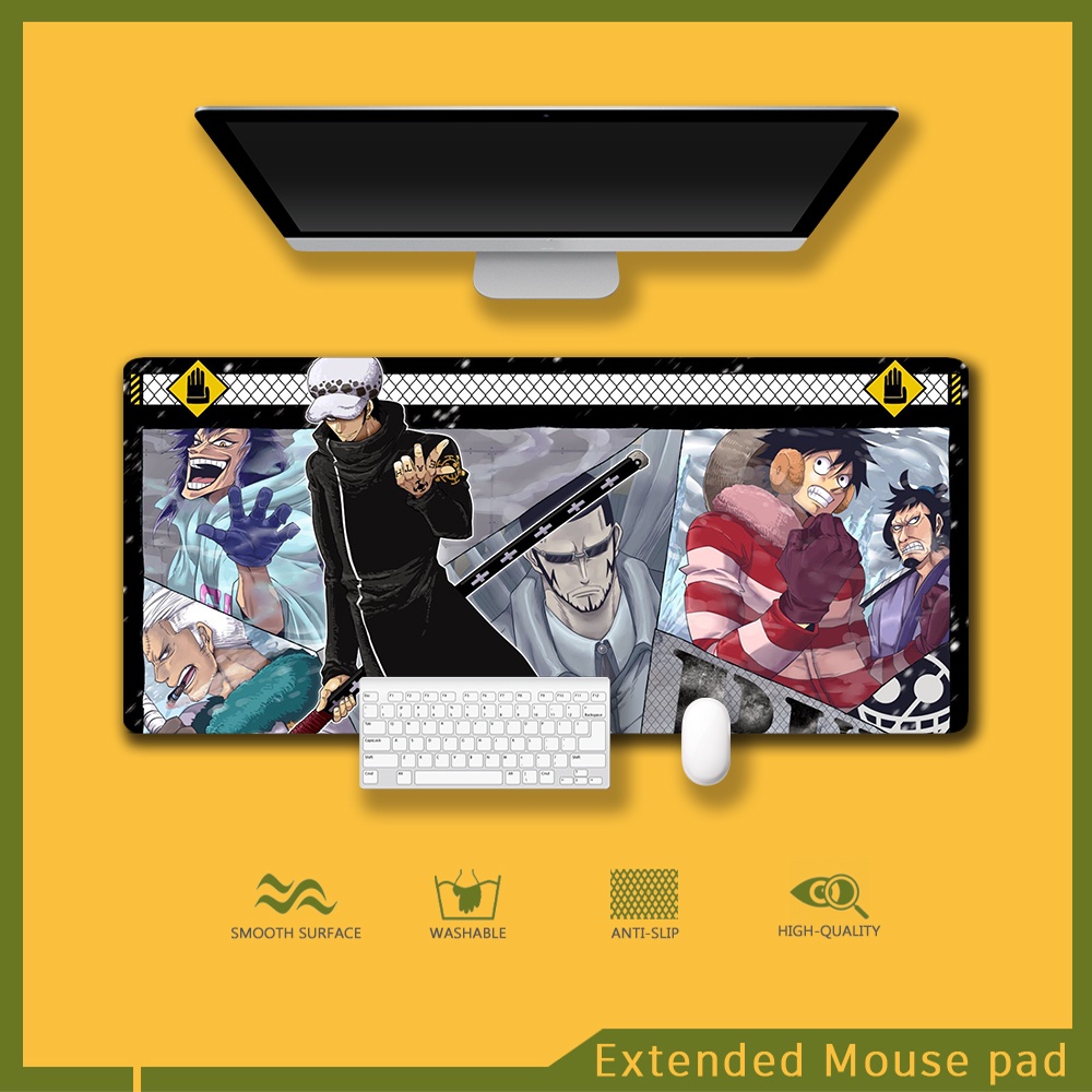 One piece anime Gaming Mouse Pad Long Mouse Pad Gaming Office Large ...