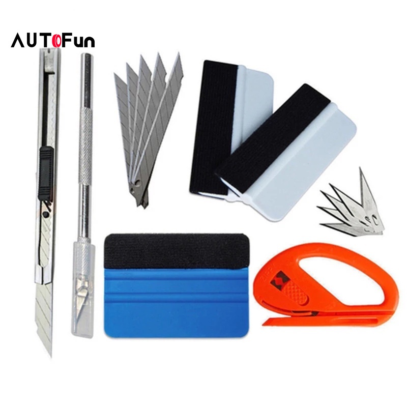 AUTOFun Car Vinyl Tint Film Wrapping Felt Squeegee Cutter Installing ...