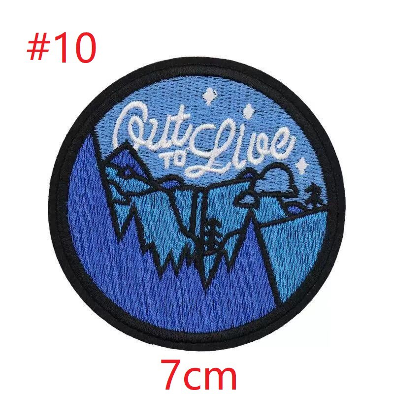 computer embroidery badge patch DIY handmade embroidered cloth patch ...