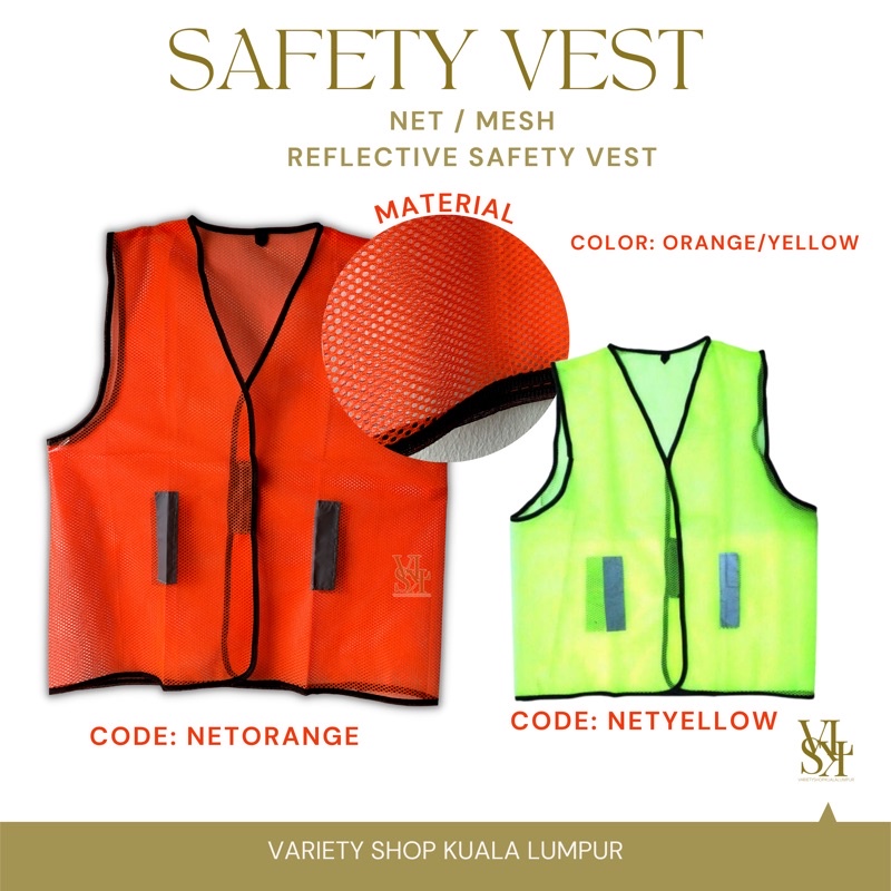 Net REFLECTIVE SAFETY VEST Jacket PPE | Shopee Philippines