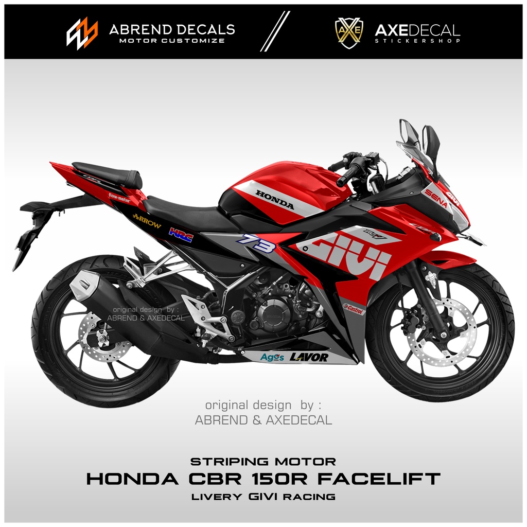 Striping CBR 250 R FACELIFT LIVERY GIVI RACING / HONDA CBR 150 ...