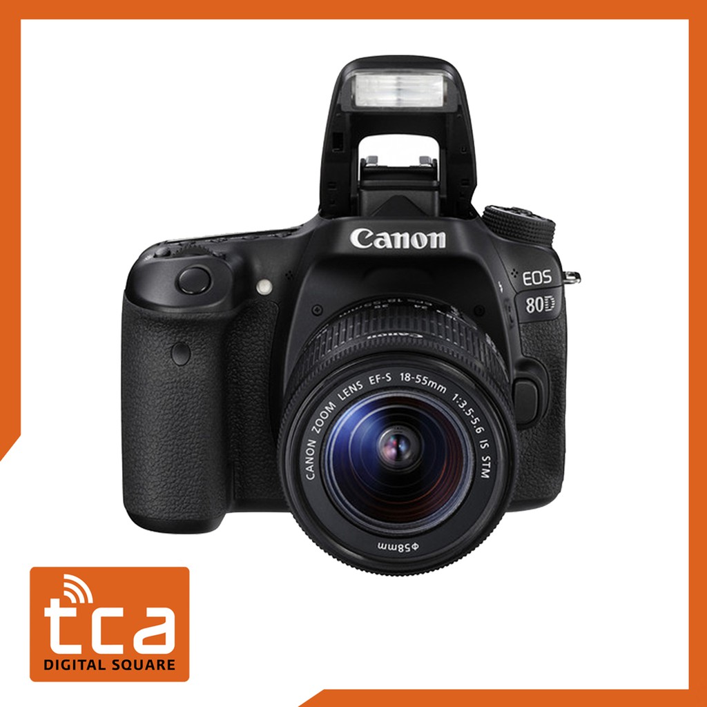 CANON EOS 80D with 18-55mm Lens Kit DSLR Camera 24.2M Digic6 Full HD ...