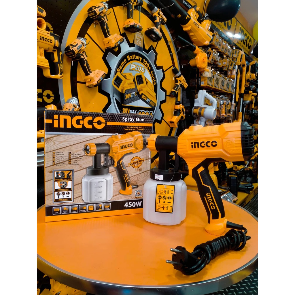 INGCO SPRAY GUN 450w (SPG3508) BL-PT TRUH | Shopee Philippines