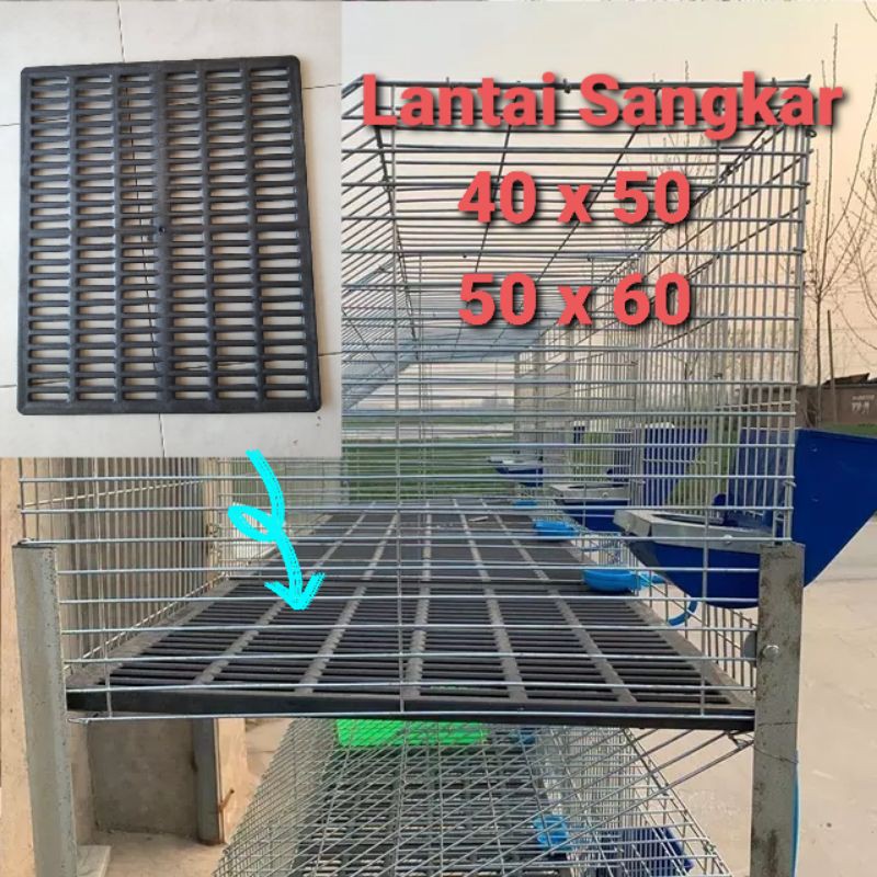 Rabbit Plastic Slab Floor For Rabbit Cage Alas Pelapik Lantai Sangkar ...