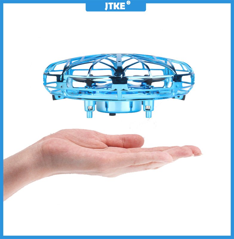 JTKE Mini Helicopter RC UFO Dron Aircraft Hand Sensing Infrared RC ...
