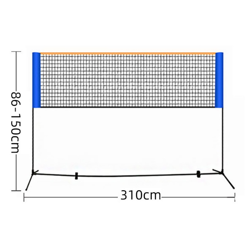 Portable Folding Badminton Net Rack Tennis Net Rack Indoor And Outdoor ...