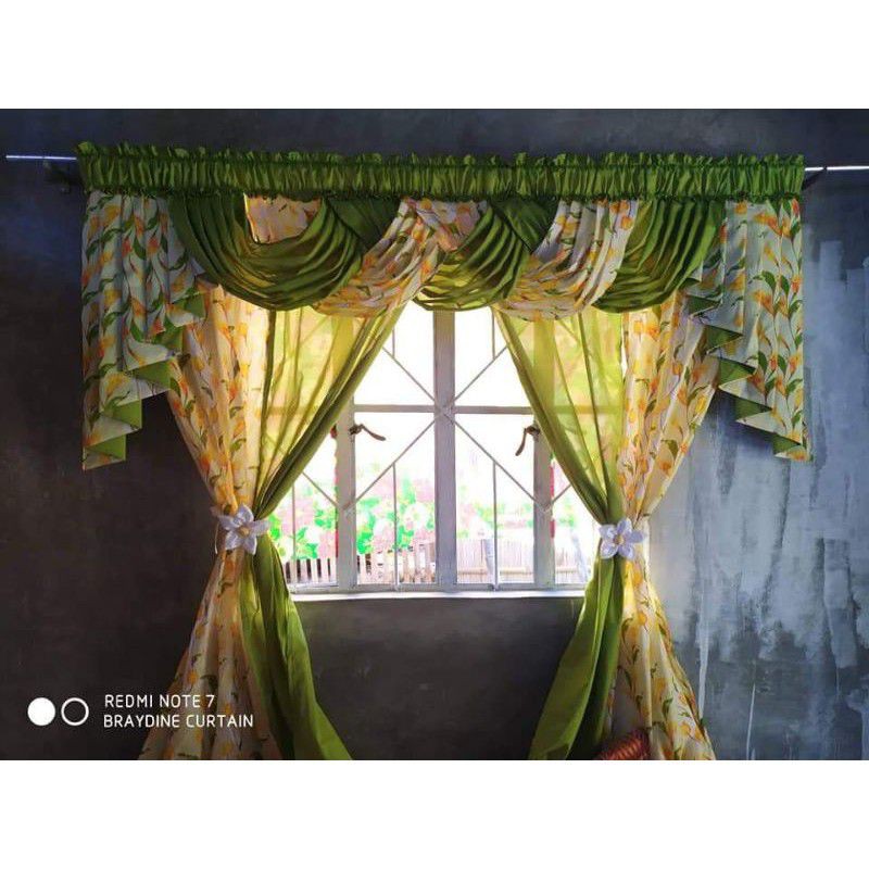 Geena cloth 5 loops double dual tone panel (size 90" wide* 75" lenght ...