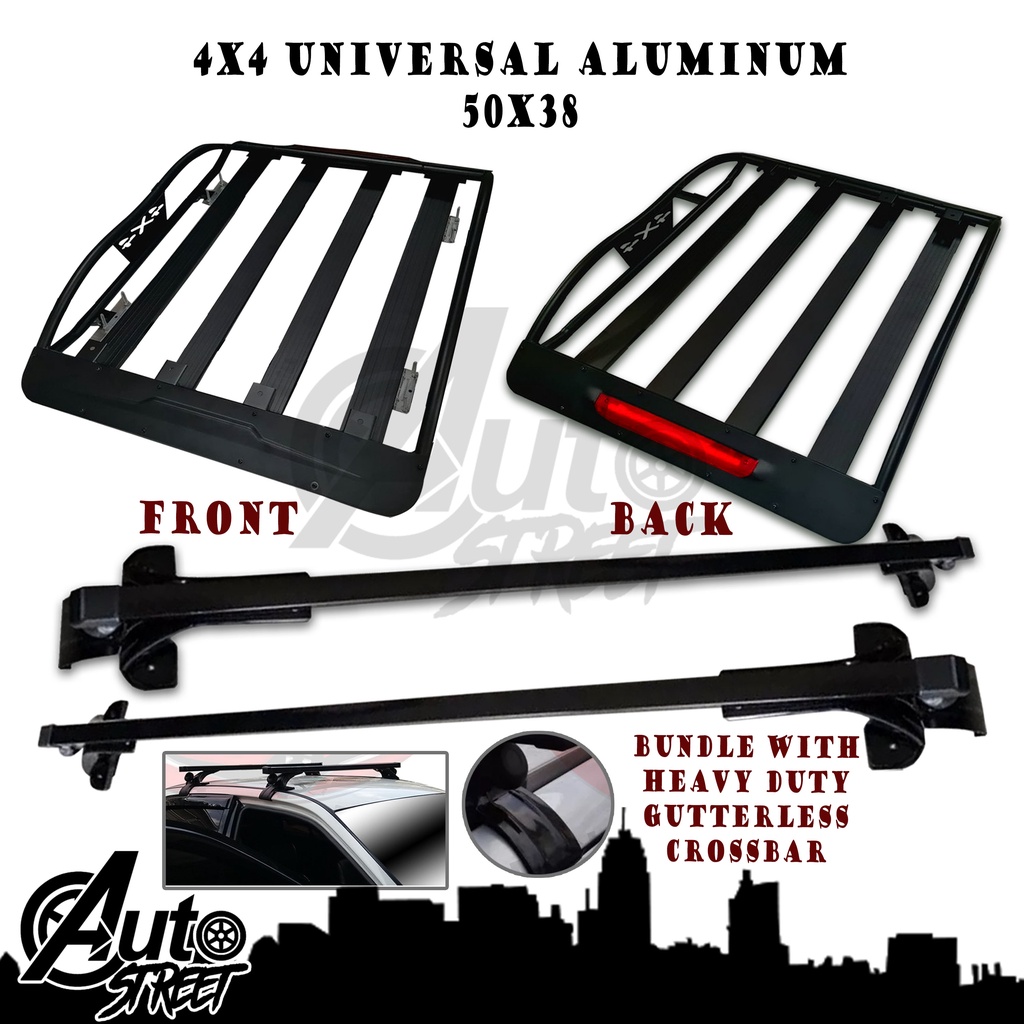 Mitsubishi Xpander 2017-2020 4x4 Aluminum Roof Rack with Red Reflector ...