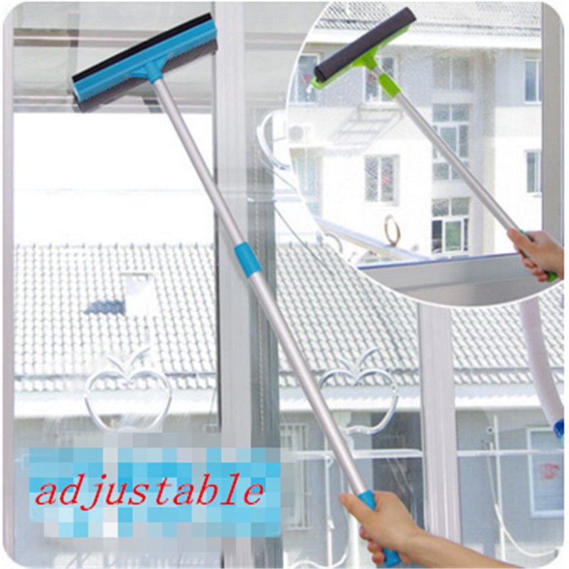 *Window cleaner wiper adjustable long handle cleaningDouble-sided ...