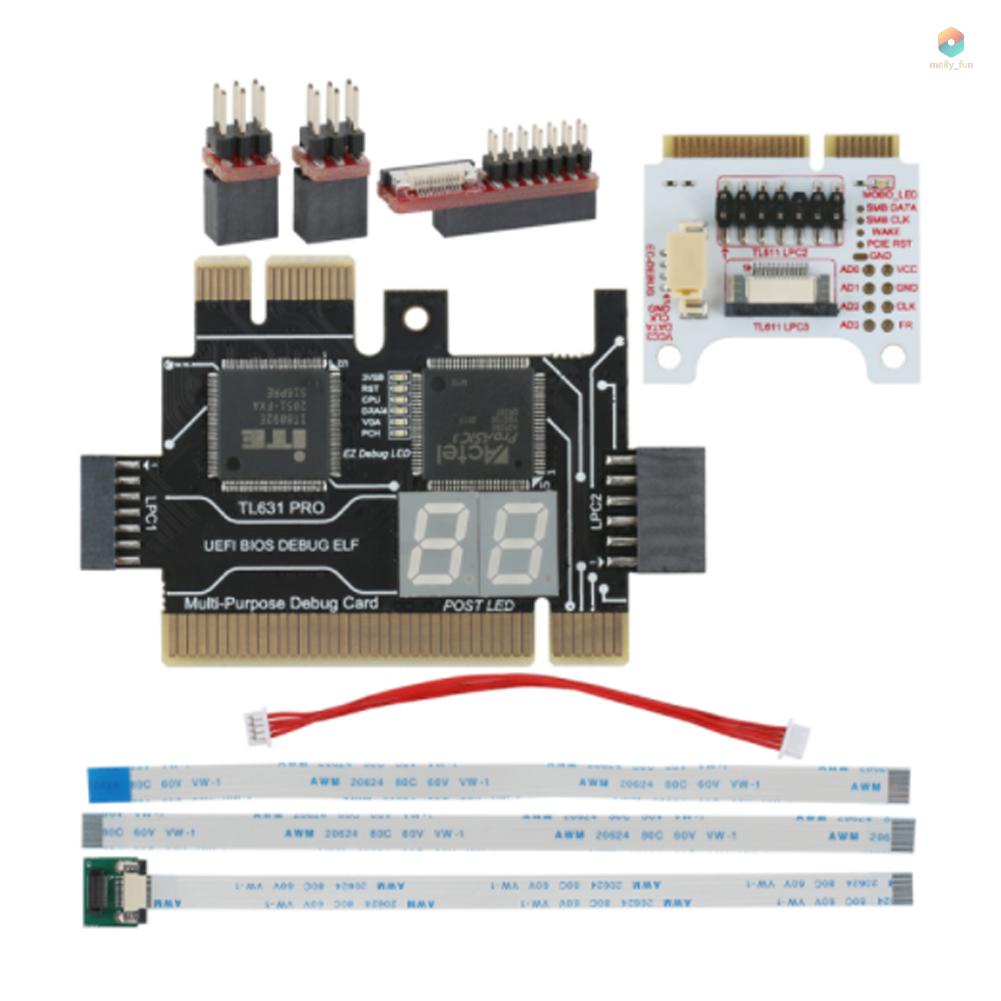 (swmfph)TL631 PRO Universal Laptop PCI Diagnose Card PC PCI-E Mini LPC ...