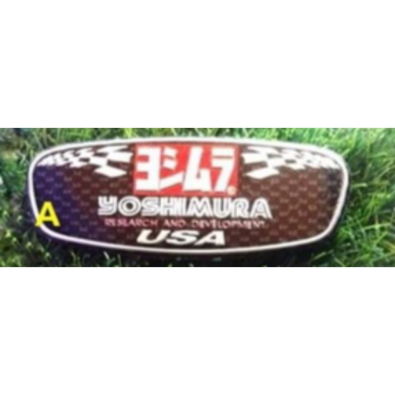 YOSHIMURA EMBLEM STICKERS MUFFLER PIPE EXHAUST Yoshi Logo | Shopee ...