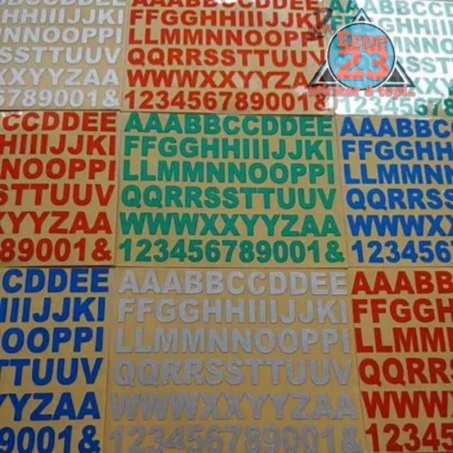 Alphabet Letter Cutting Sticker Size per sheet 8.5, 6, 4cm (Name ...