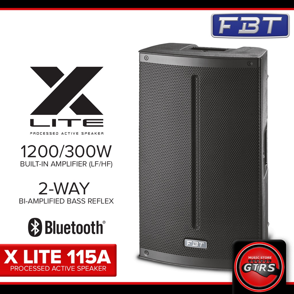FBT X LITE Series 115A 15" Powered Speaker with Built-in Bluetooth ...