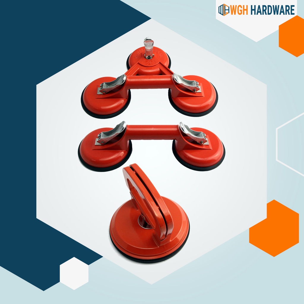 WGH Glass Sucker B Series (50KG/100KG/150KG) Aluminum Body Tile Holder ...