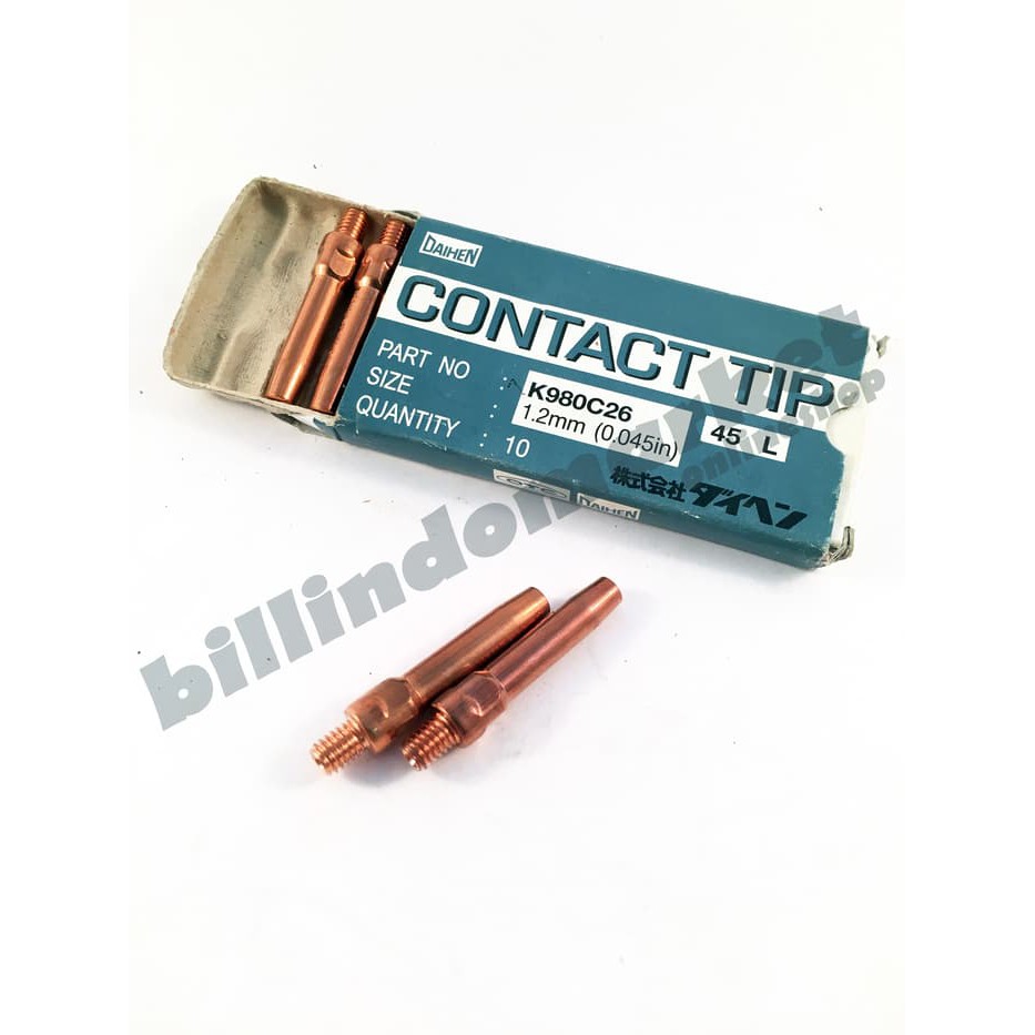 MATA Contact Tip MIG Co2 Welding Eye DAIHEN OTC 1.2mm 45L | Shopee ...