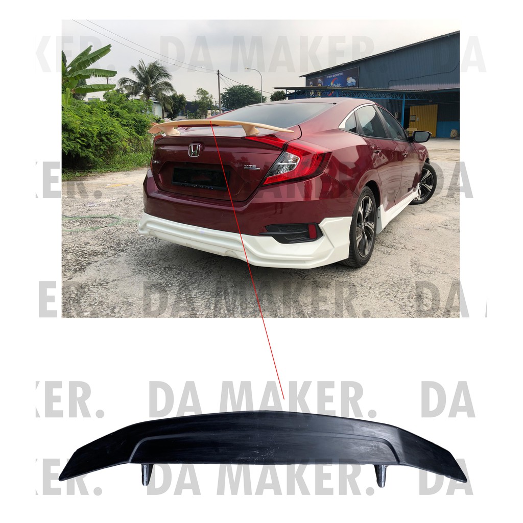 HONDA CIVIC FC SI REAR SPOILER SI SPOILER | Shopee Philippines