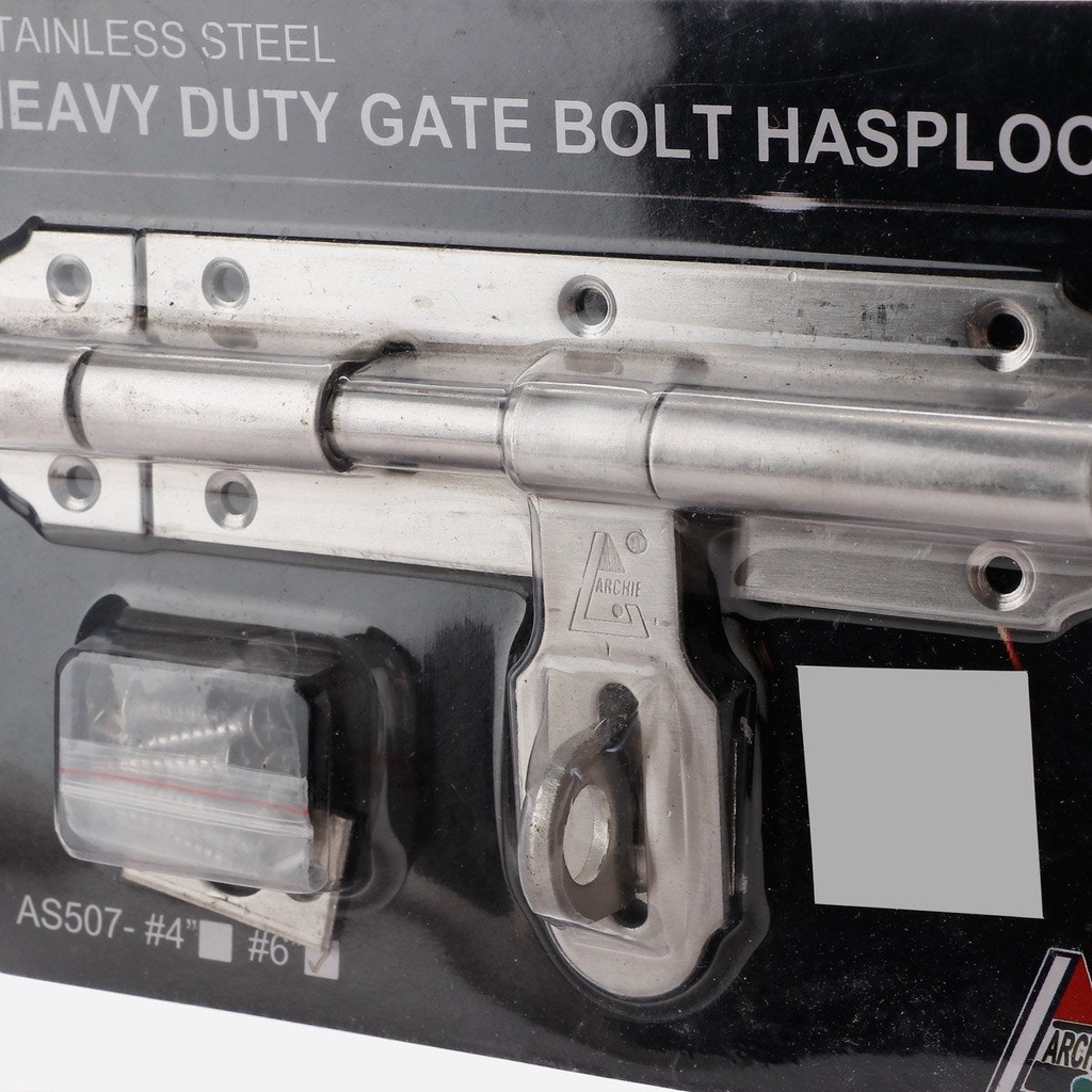 ARCHIE SS GATE BOLT HASPLOCK 6" AS507 H | Shopee Philippines