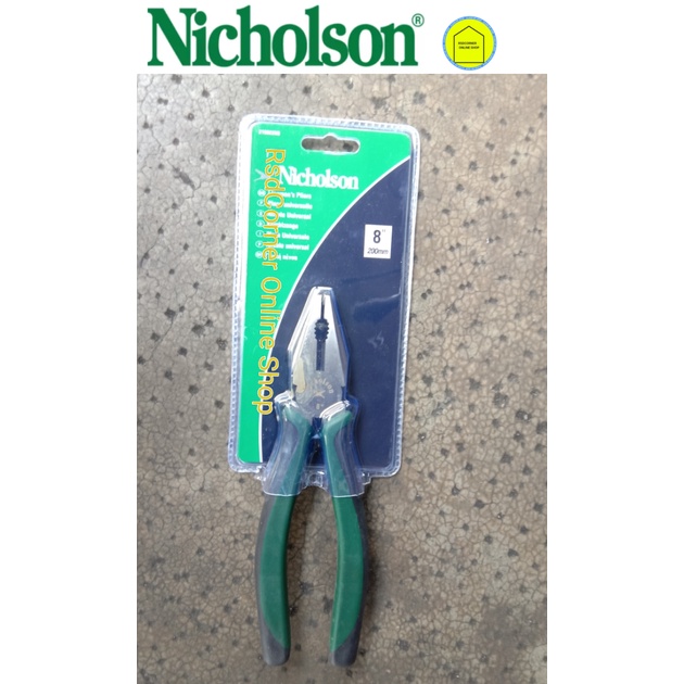 NICHOLSON LINEMAN’S COMBINATION Regular Plier (219022NB) 8 INCHES ...