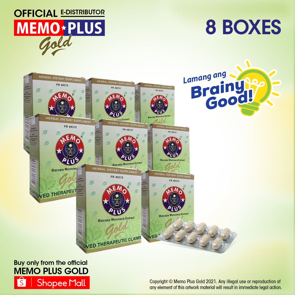 Memo Plus Gold 30s 8 Boxes | Shopee Philippines