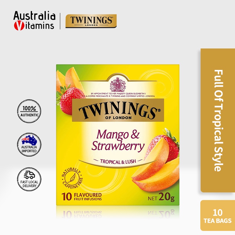Twinings of London Mango & Strawberry 10 Tea Bags | Shopee Philippines