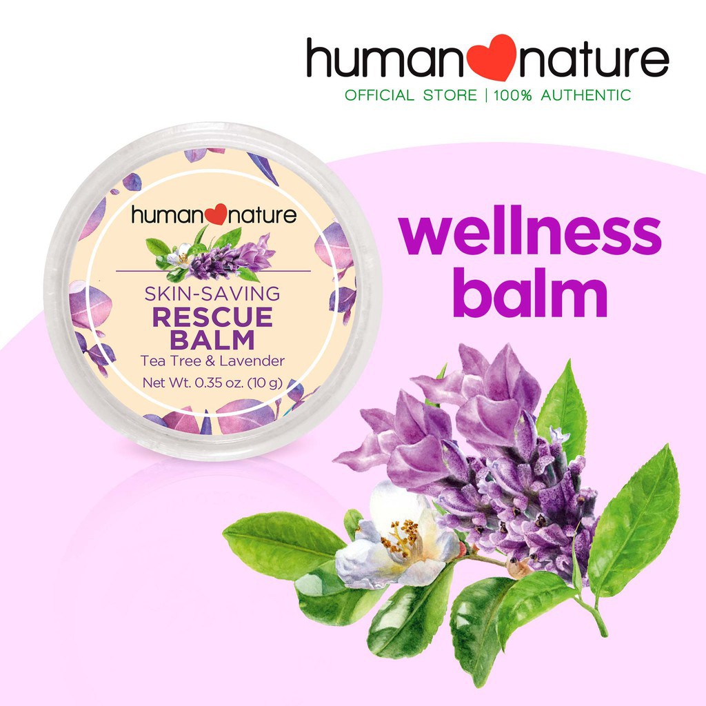 Human Nature Rescue Balm ( Tea Tree & Lavander ) | Shopee Philippines