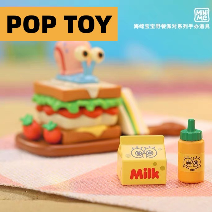 【Genuine】SpongeBob Squarepants Picnic Basket Series Blind box doll ...