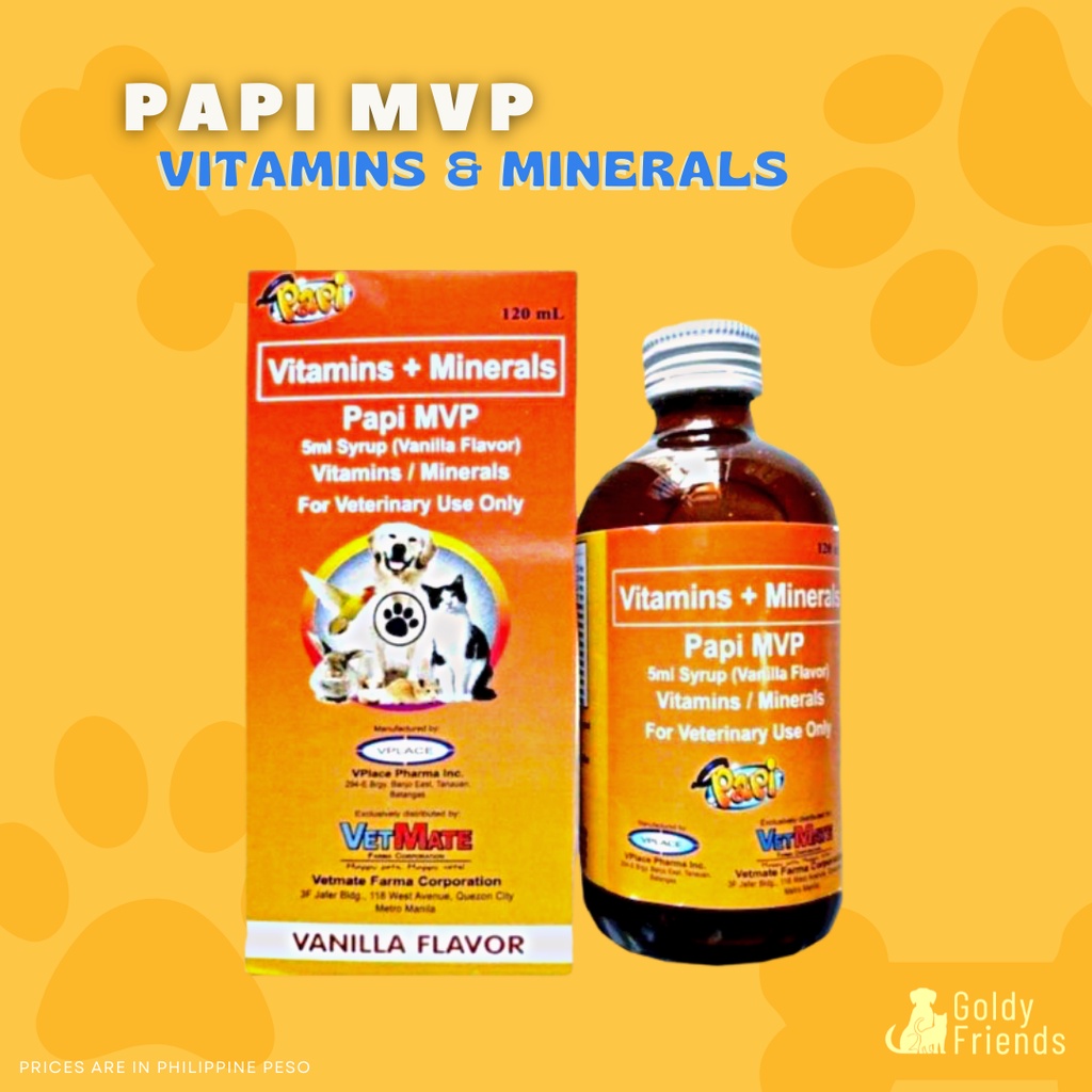 PAPI MVP Vitamins and Minerals 120ml | Shopee Philippines