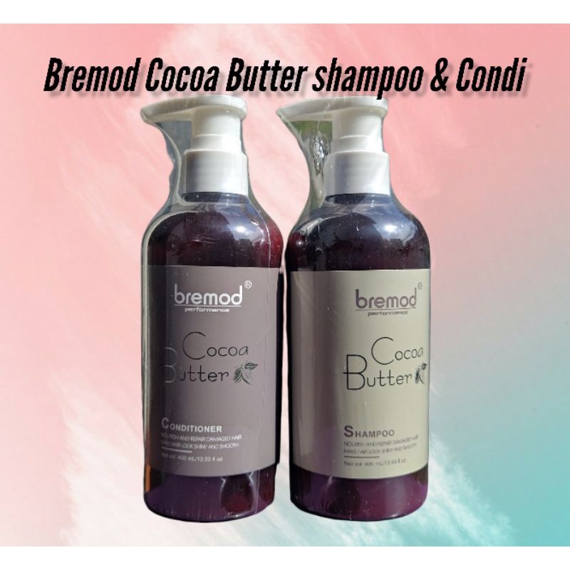 Bremod Cocoa Butter Shampoo & Conditioner 400mL | Shopee Philippines