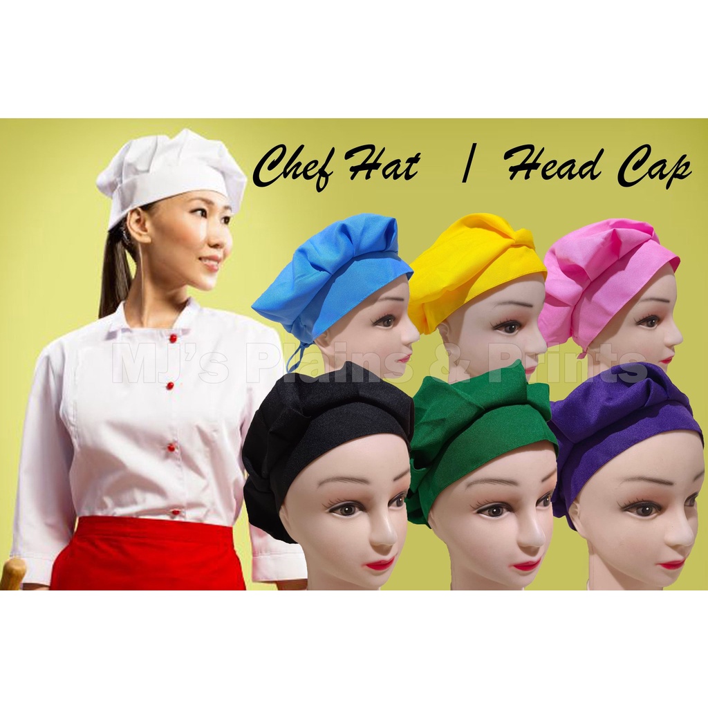 Chef Hat / Headcap - Washable and Adjustable | Shopee Philippines
