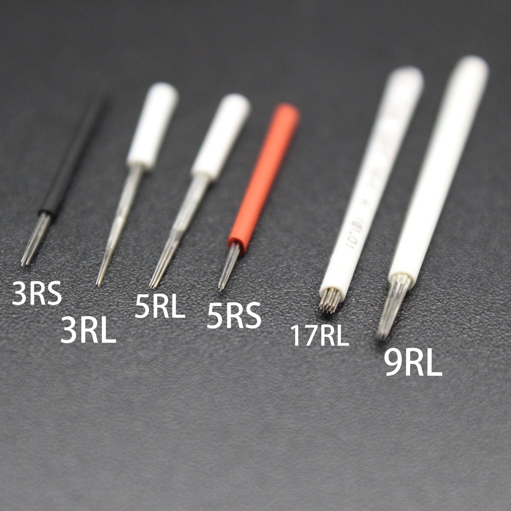 50 pcs 3R 5R 9R 17R for manual pen Semi permanent makeup manual fog pen needle microblading ...