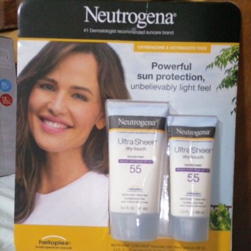 Neutrogena Ultra Sheer dry touch sunscreen, SPF 55, net 8 oz | Shopee ...