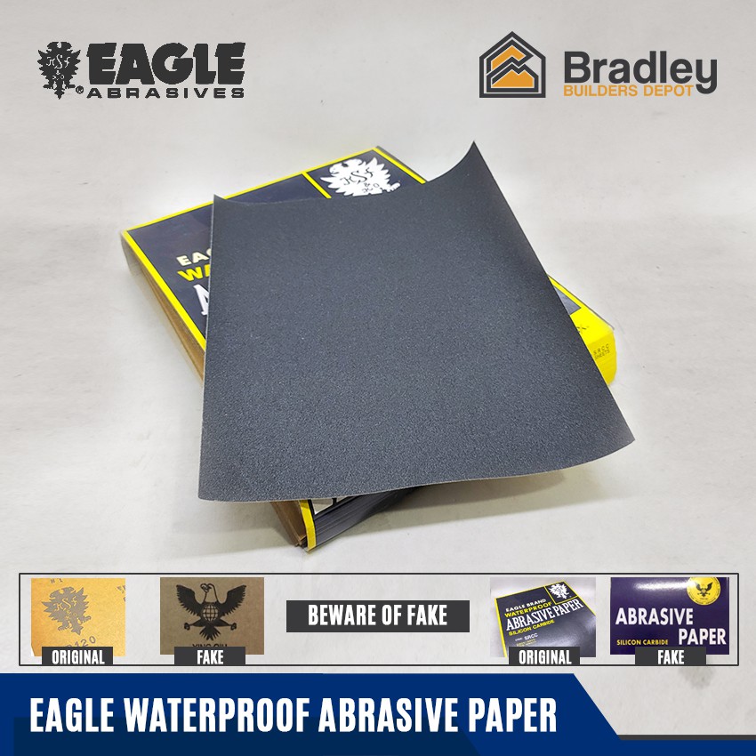 Eagle Waterproof Silicone Carbide Abrasive Paper (Sandpaper) | Shopee ...