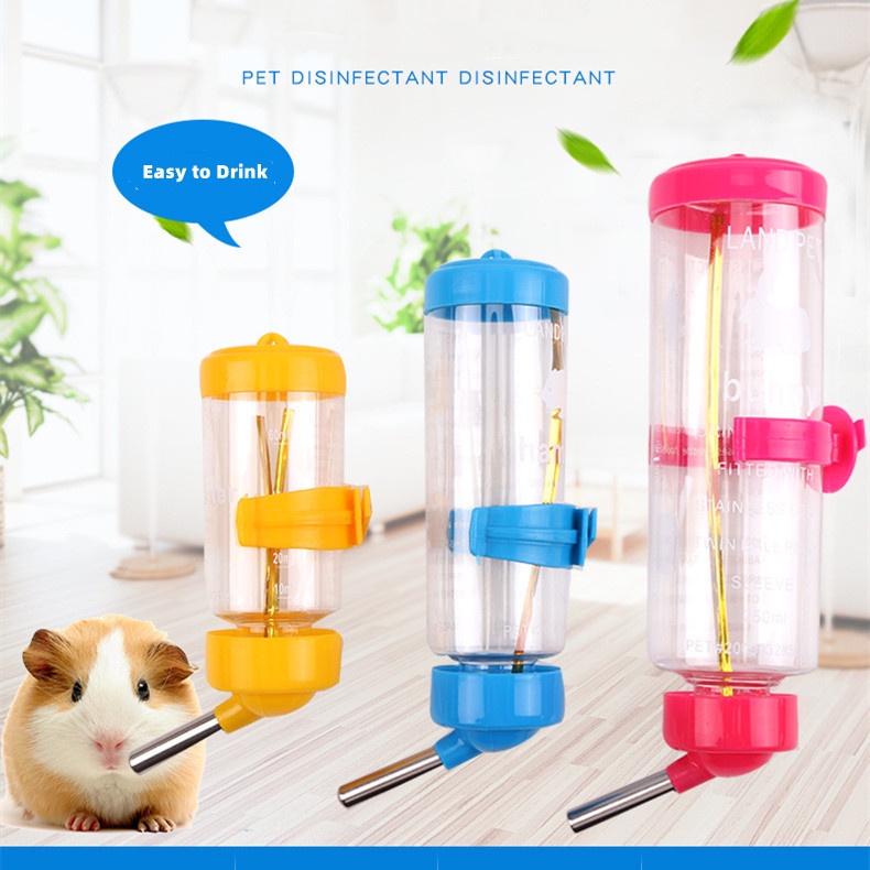 Pet Hamster Water Bottle Rabbit Drinker Pet Feeder Hanging Drinking ...