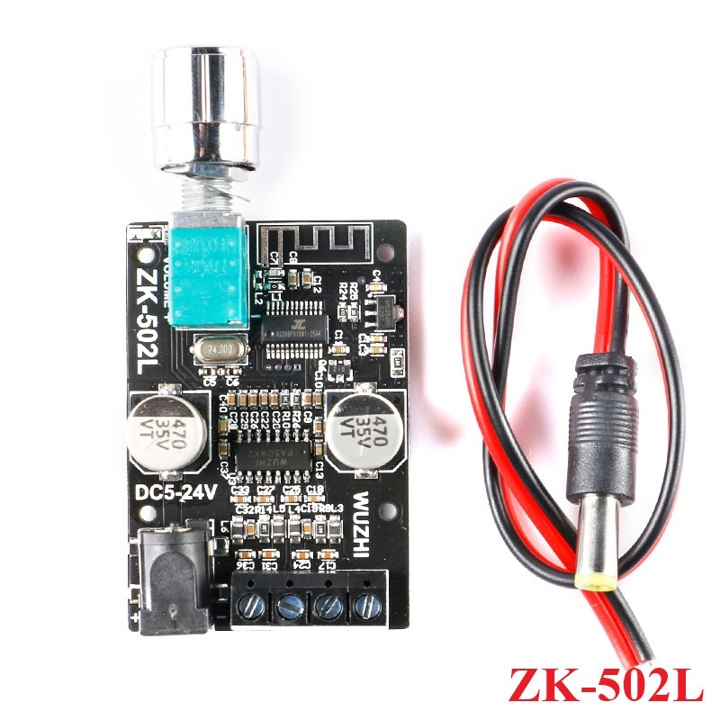 ZK-502L MINI Bluetooth 5.0 DC 5-24V Wireless Audio Digital Power ...