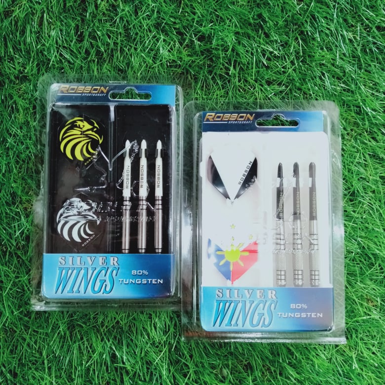 Dart Pin Silver Wings Robson 80%Tungsten | Shopee Philippines