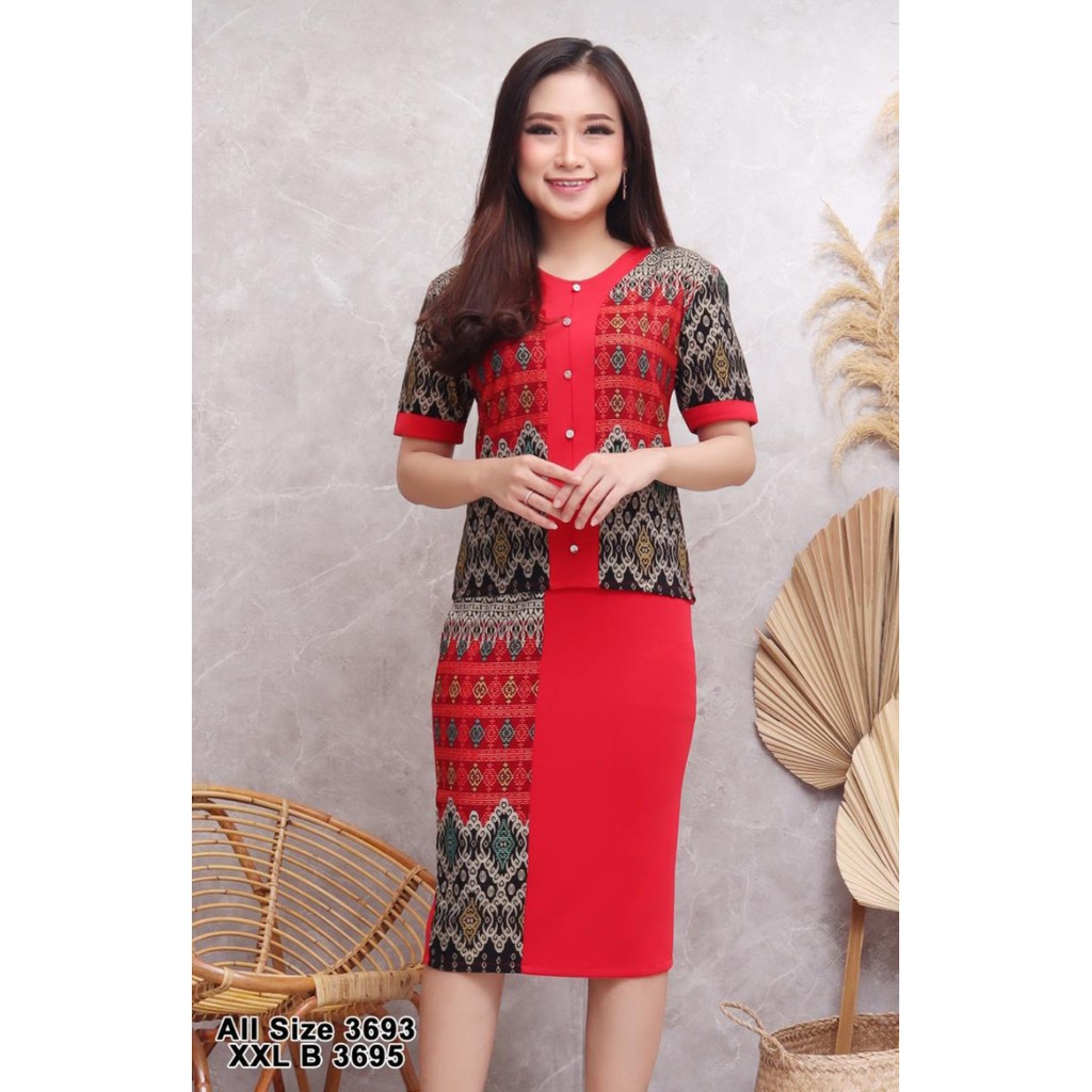 SCUBA SKIRT SET 3693/B3659 | Shopee Philippines