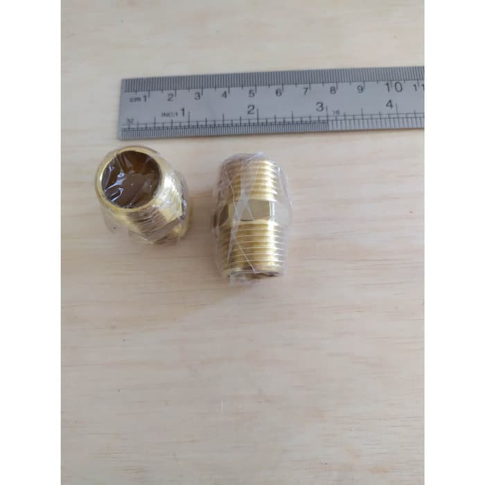 KEN Success - DOUBLE NEPEL / DOUBLE NEPEL 1/2 x 1/2 BRASS | Shopee ...