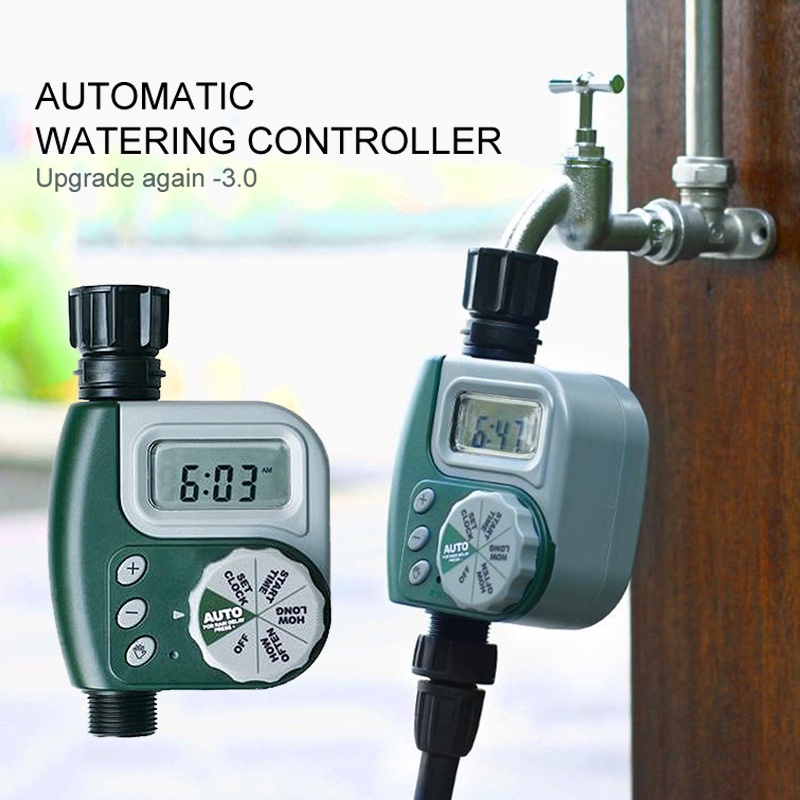 Garden Digital Hose Faucet Timer Outdoor Battery Operated Automatic ...