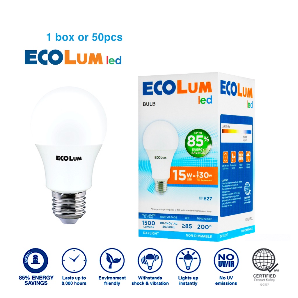 50pcs 15W DL Firefly Ecolum Light Emitting Diode LED Light Bulbs 15 ...