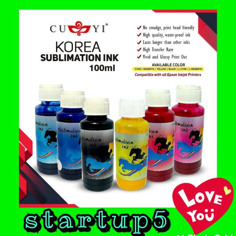 CUYI KOREA SUBLIMATION INK 100ML | Shopee Philippines