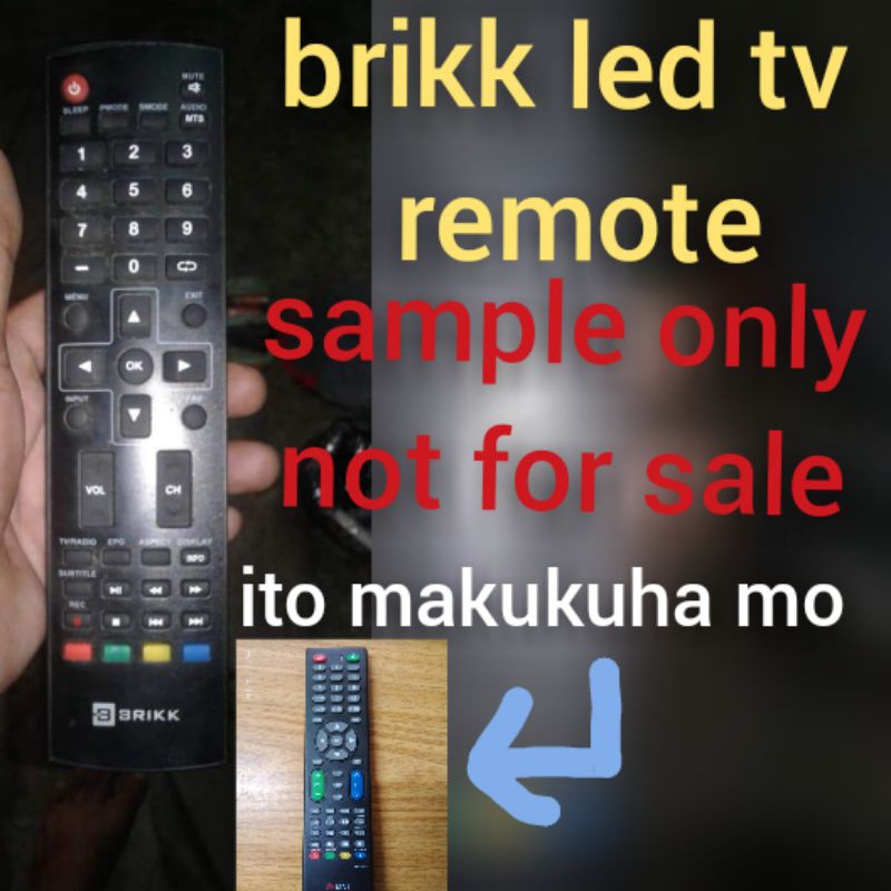 BRIKK led tv remote,100% na gagana sa tv mo | Shopee Philippines