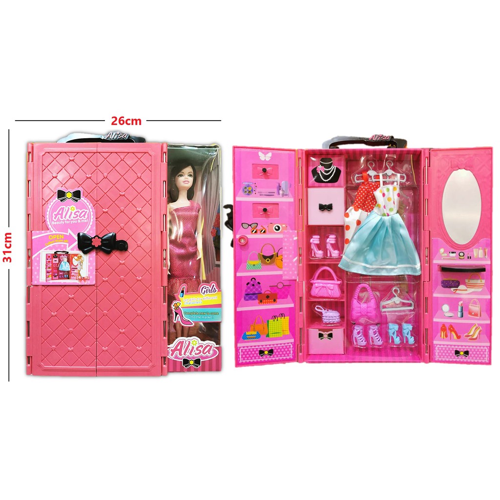 Kingtoys Alisa Beautiful Doll Set - High-Quality Doll Set with Closet ...