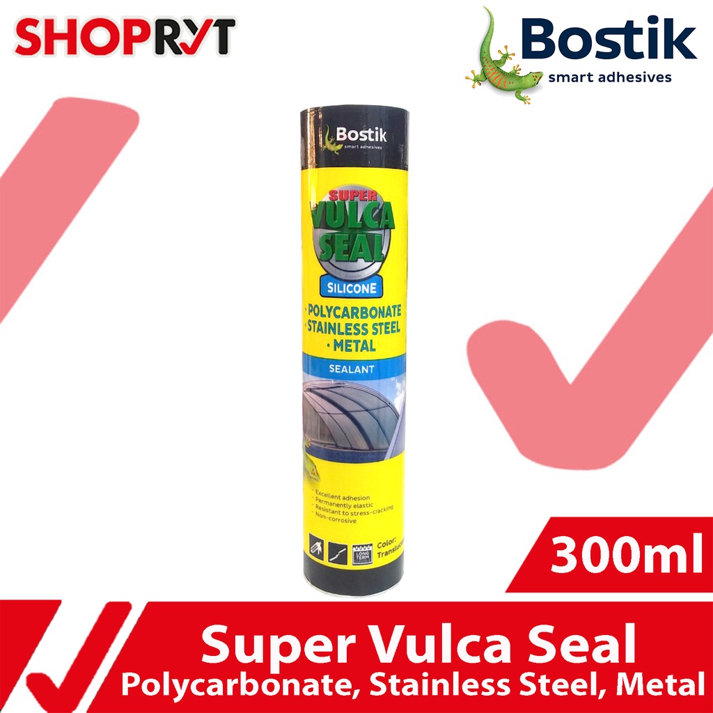Bostik Super Vulcaseal Silicone Sealant for Polycarbonate, Stainless ...