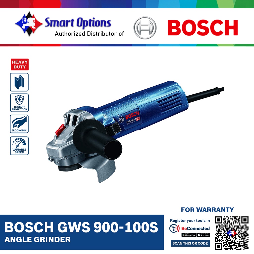 BOSCH GWS 900-100 S ANGLE GRINDER | Shopee Philippines
