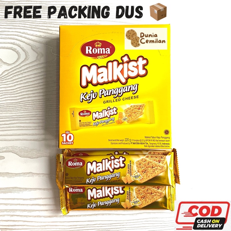 Roma Malkist Grilled Cheese 1 PACK contains 10x22gr - Salted / Savory ...