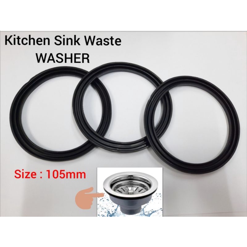 Kitchen Sink Waste Washer / Getah untuk Sinki Dapur/Washer Besen ...