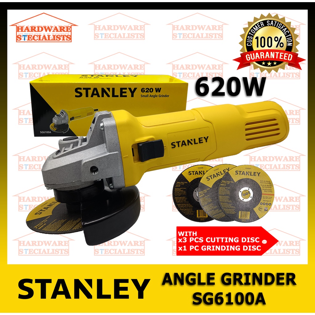 Stanley Small Angle Grinder 620W SG6100A | Shopee Philippines