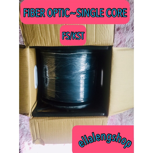 FIBER OPTIC CABLE~Single Core FS/KST (white stripe) | Shopee Philippines